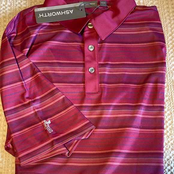 Ashworth | Shirts | Ashworth Eztec2 Golf Shirt Large | Poshmark